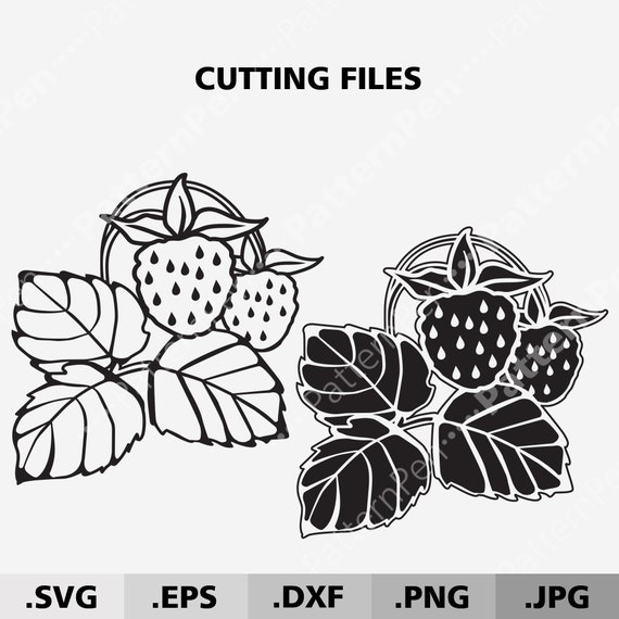 Strawberry SVG Files for Cricut. Berry Svg Dxf. Fruit Cut | Etsy