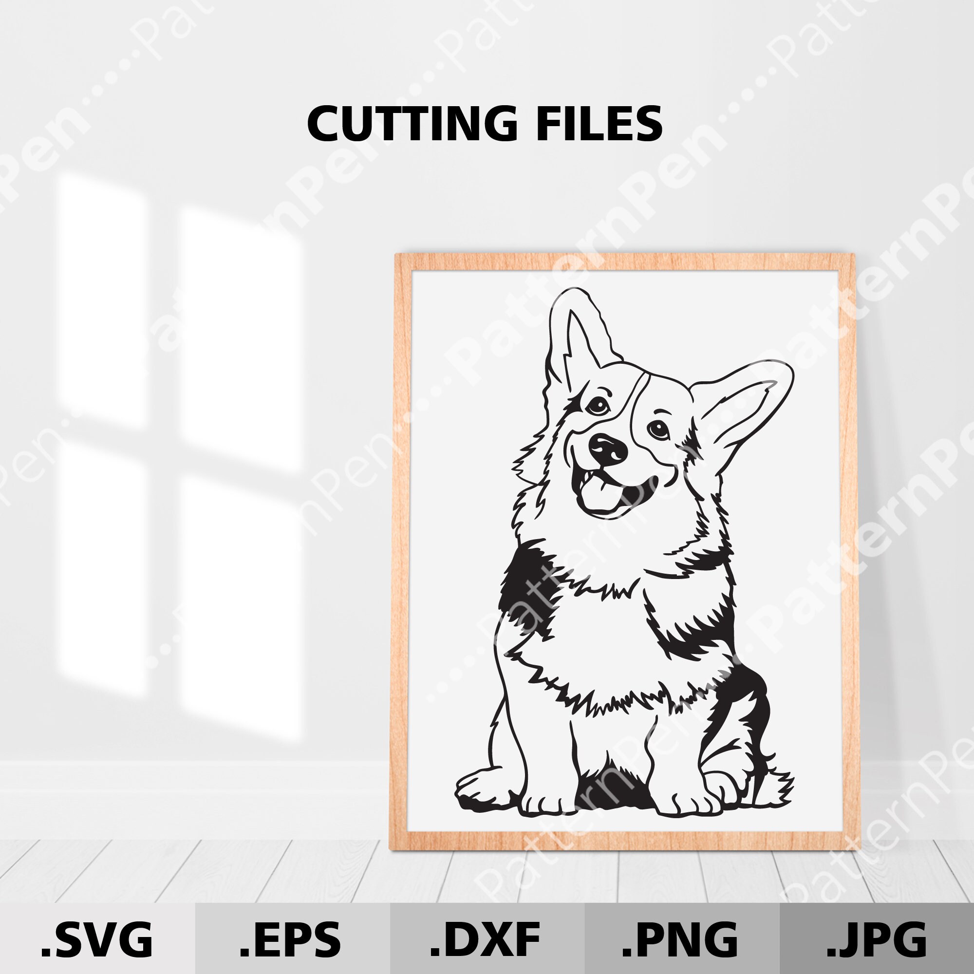 Corgi Dog SVG. Welsh Corgi Pet SVG Digital Vector Download | Etsy