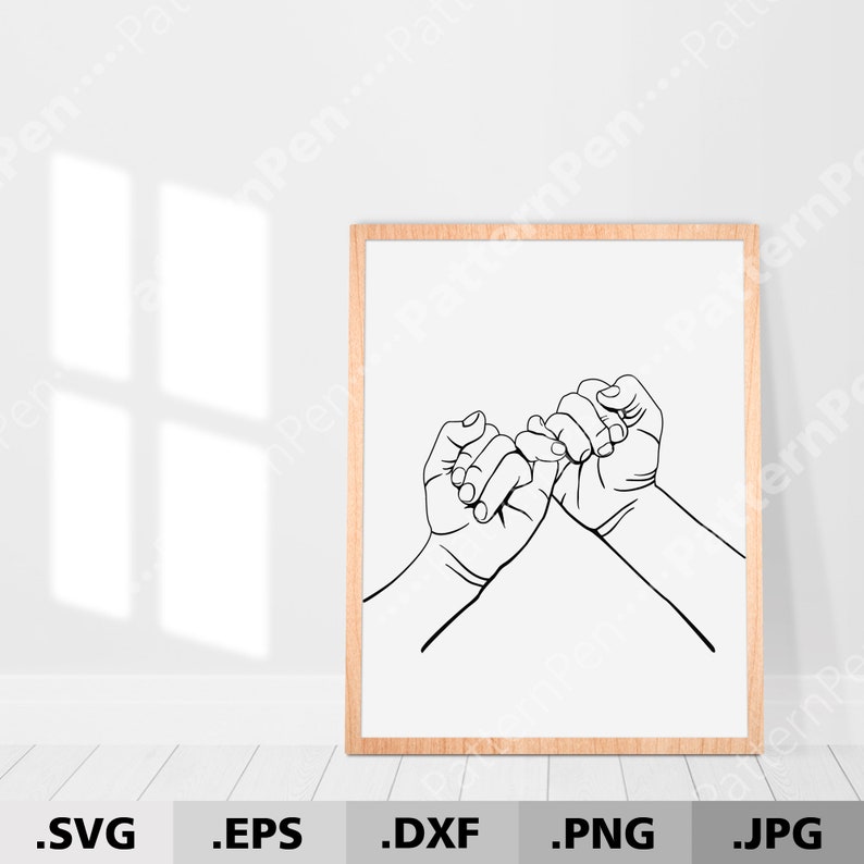 Pinky Promise SVG EPS DXF File for Cutting Machine | Etsy