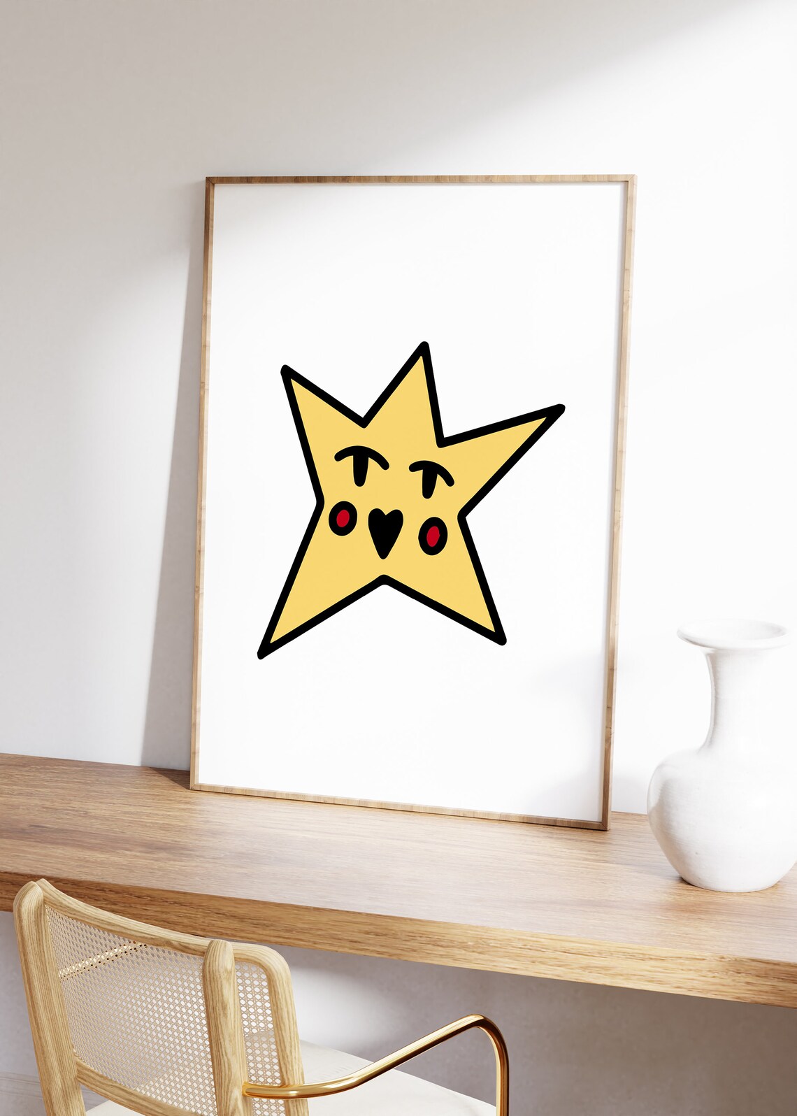 Cute Star Printable, Playroom Wall Art, Playroom Star, Playroom Decor ...