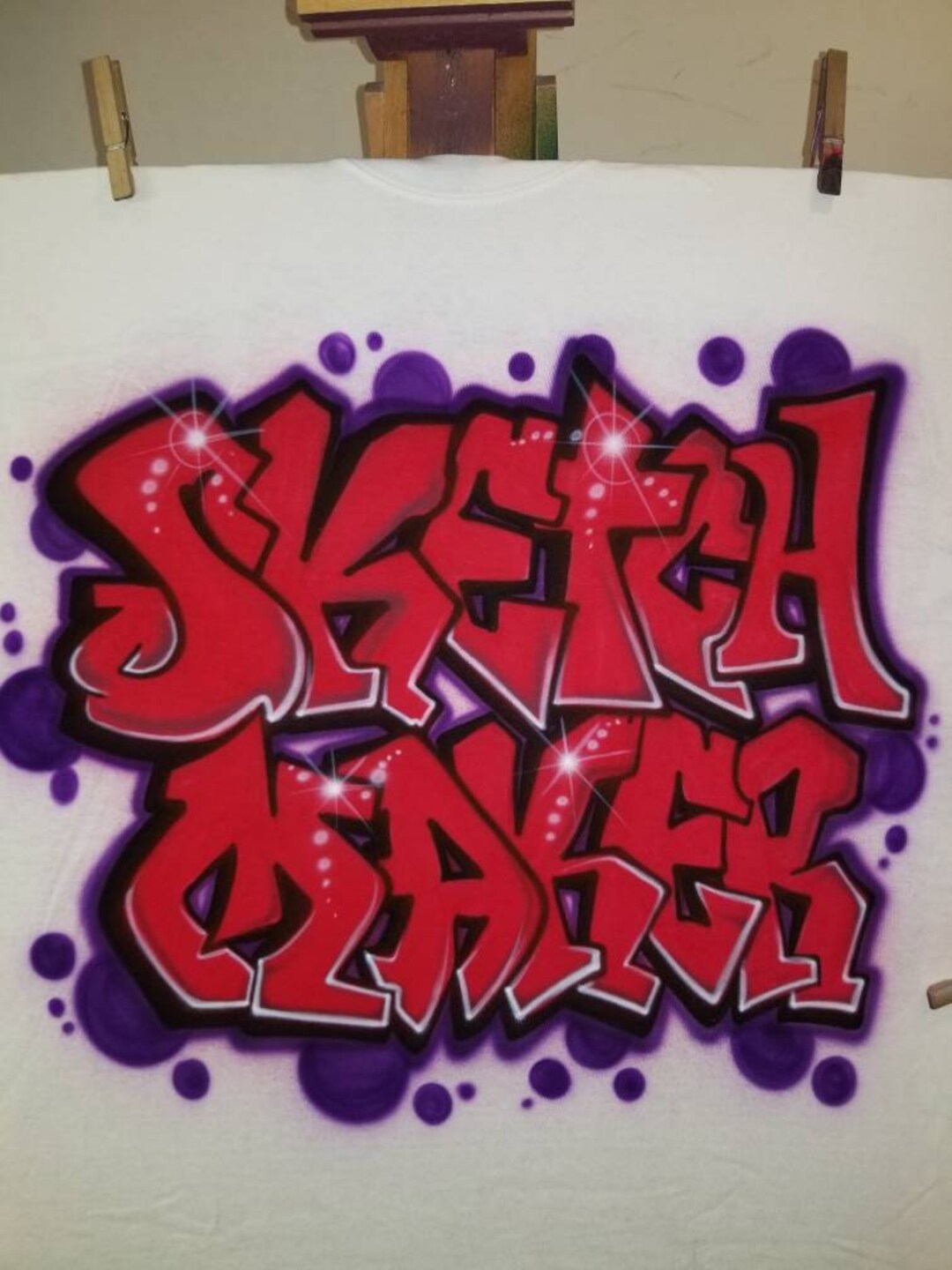 Personalized Custom Airbrushed Graffiti Shirt With Name size 2T Adult ...