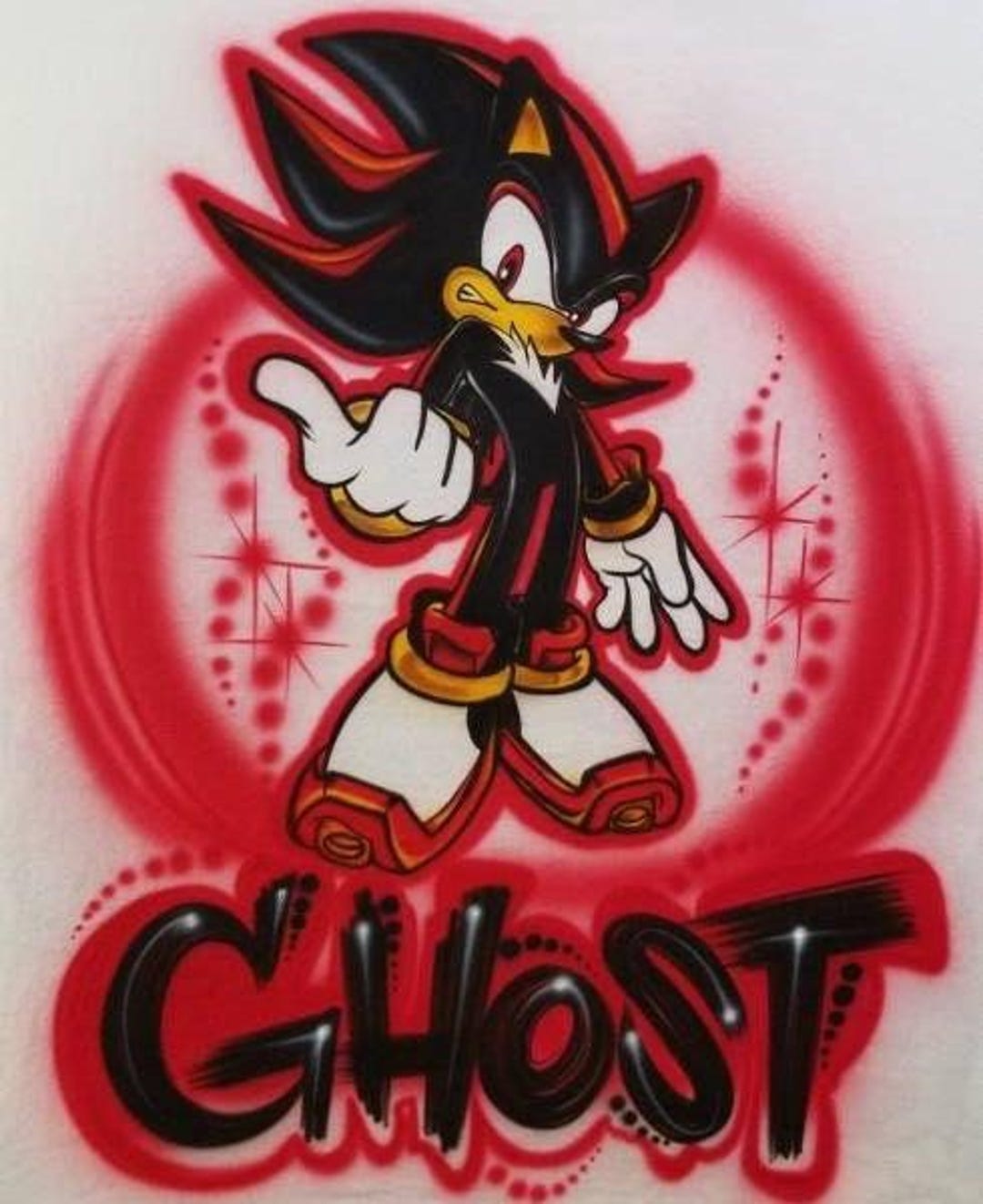 Personalized Custom Airbrushed Shadow Shirt (size 2T - Adult 5XL) - Etsy