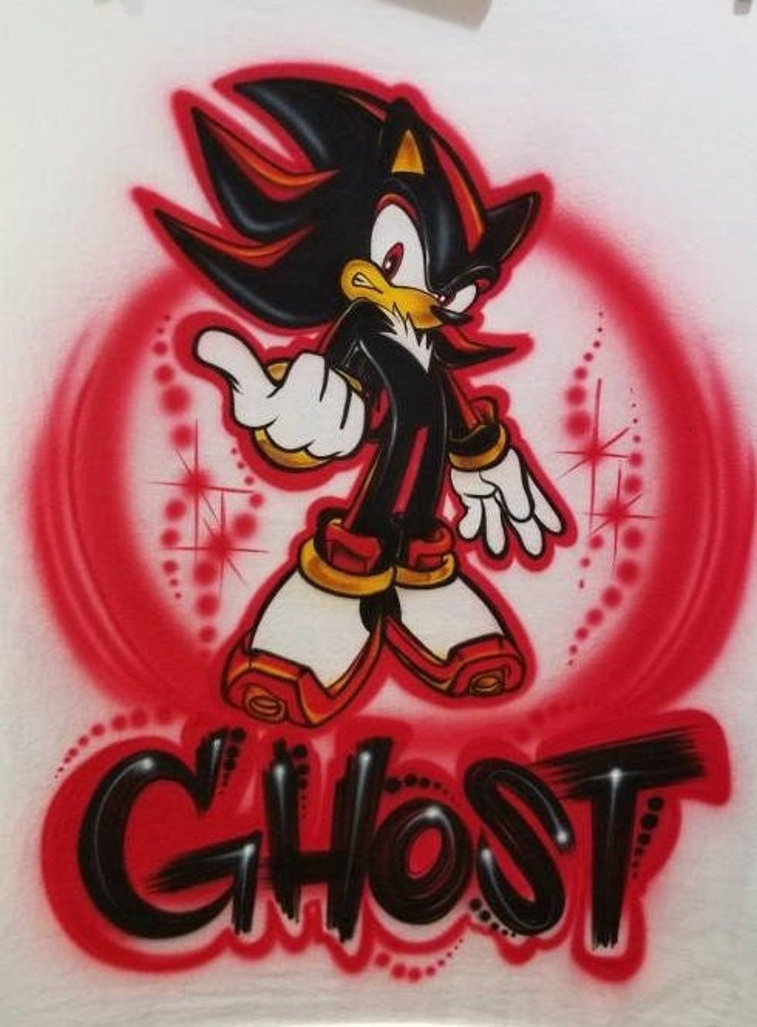 Personalized Custom Airbrushed Shadow Shirt size 2T Adult 5XL - Etsy