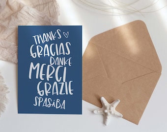 Danke Thank You Card | Etsy UK