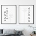 KNOWLEDGE & WISDOM Poster Set | Set of 2 Prints | Inspirational Quote ...