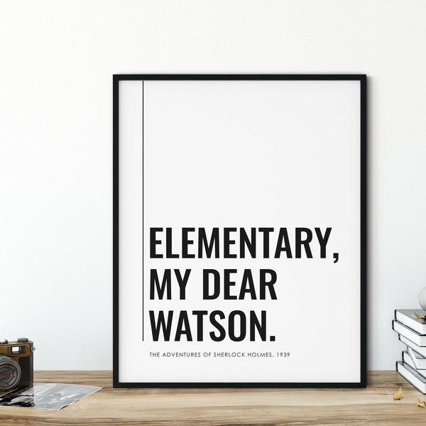 My Dear Watson - Etsy