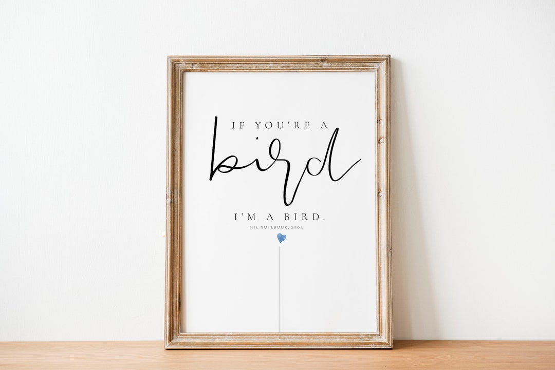 The Notebook, If You're a Bird I'm a Bird, Love Film QUOTE, Noah and ...