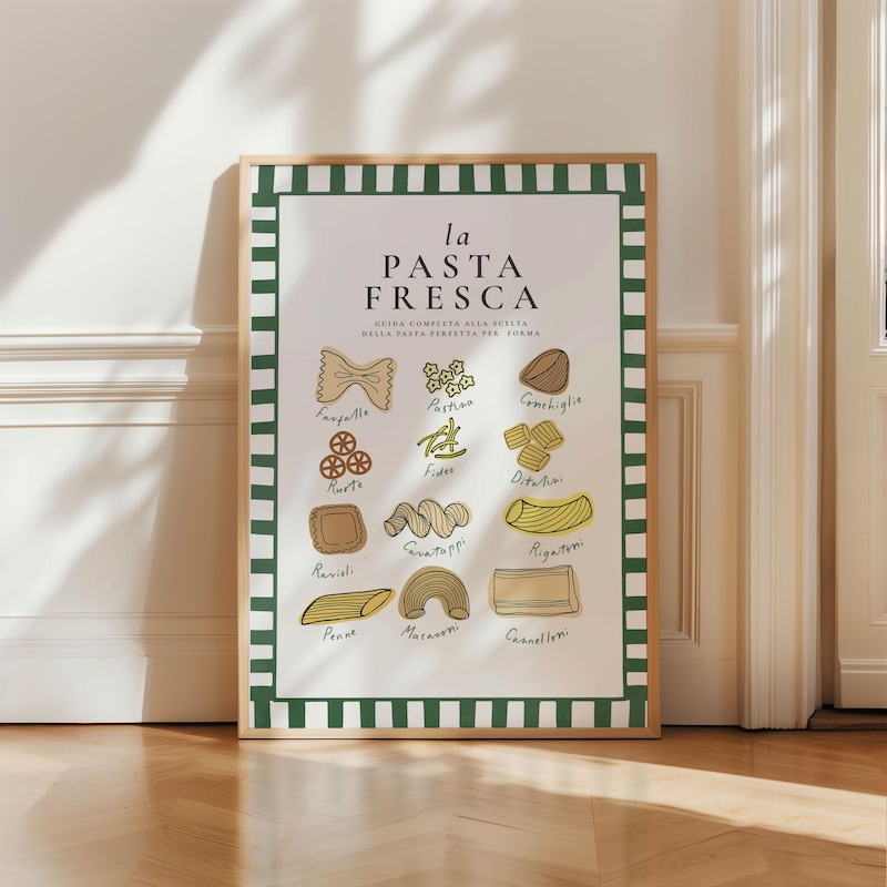 Pasta Poster - Etsy