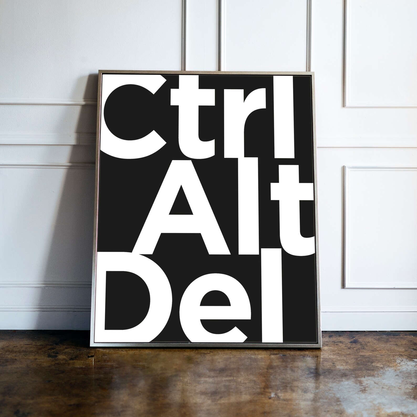 Ctrl, Alt Del, Keyboard Keys Poster, Nerd Geek, Computers Print ...