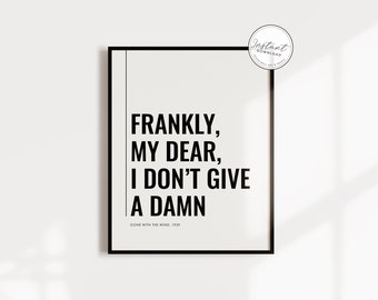 Frankly My Dear - Etsy