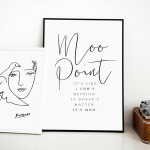 Moo Point, FRIENDS Definition Print, Friends TV Show Poster, Moo Point ...