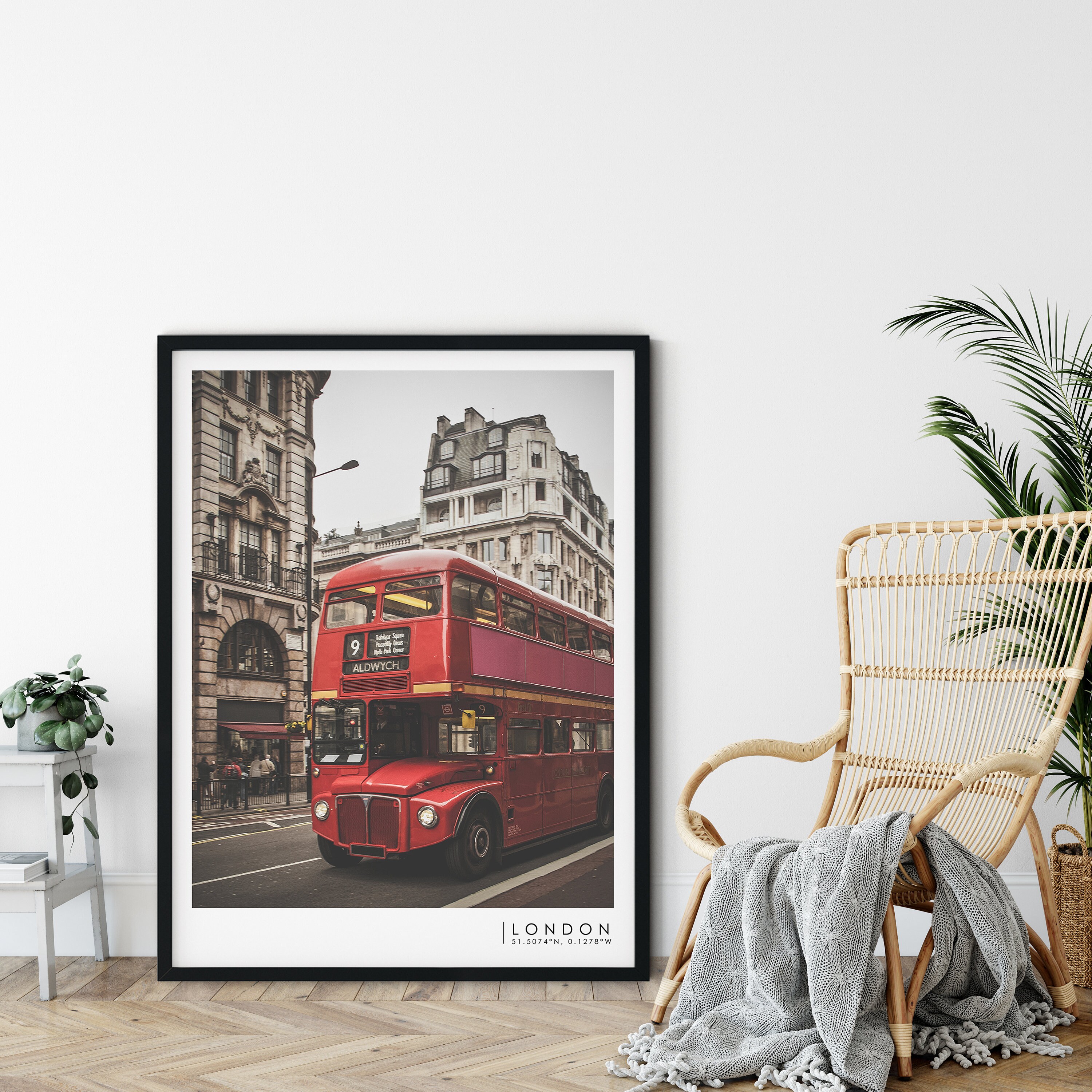 London Print Poster , London Coordinates Poster, Travel Home Decor ...