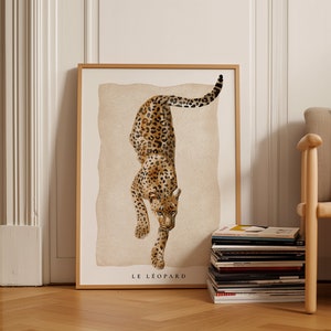 Leopard Print, Boho Cheetah Print, Boho Home Decor, Trendy Minimalist ...