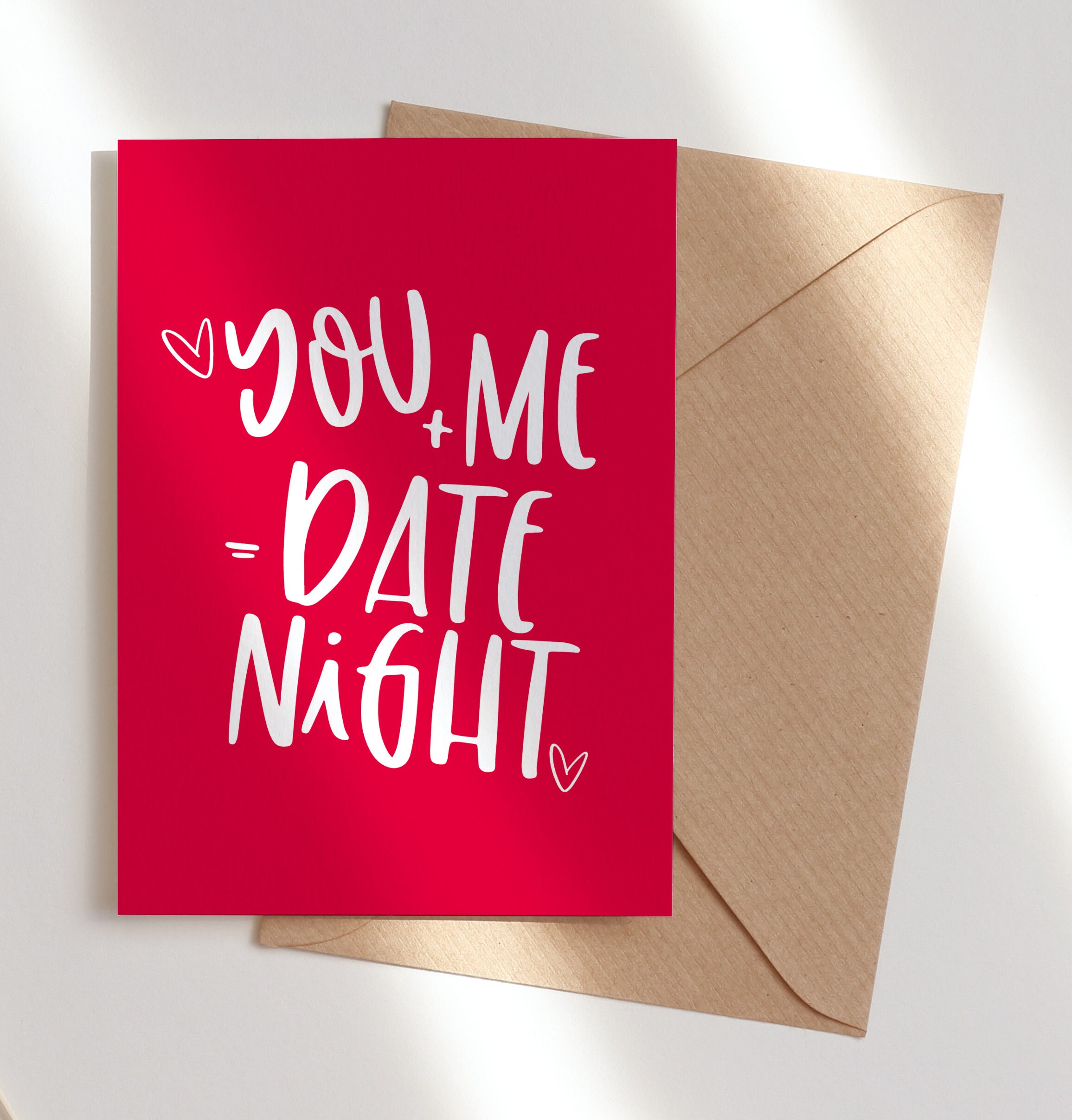 You Me and Date Night Anniversary Card Valentines Card - Etsy UK