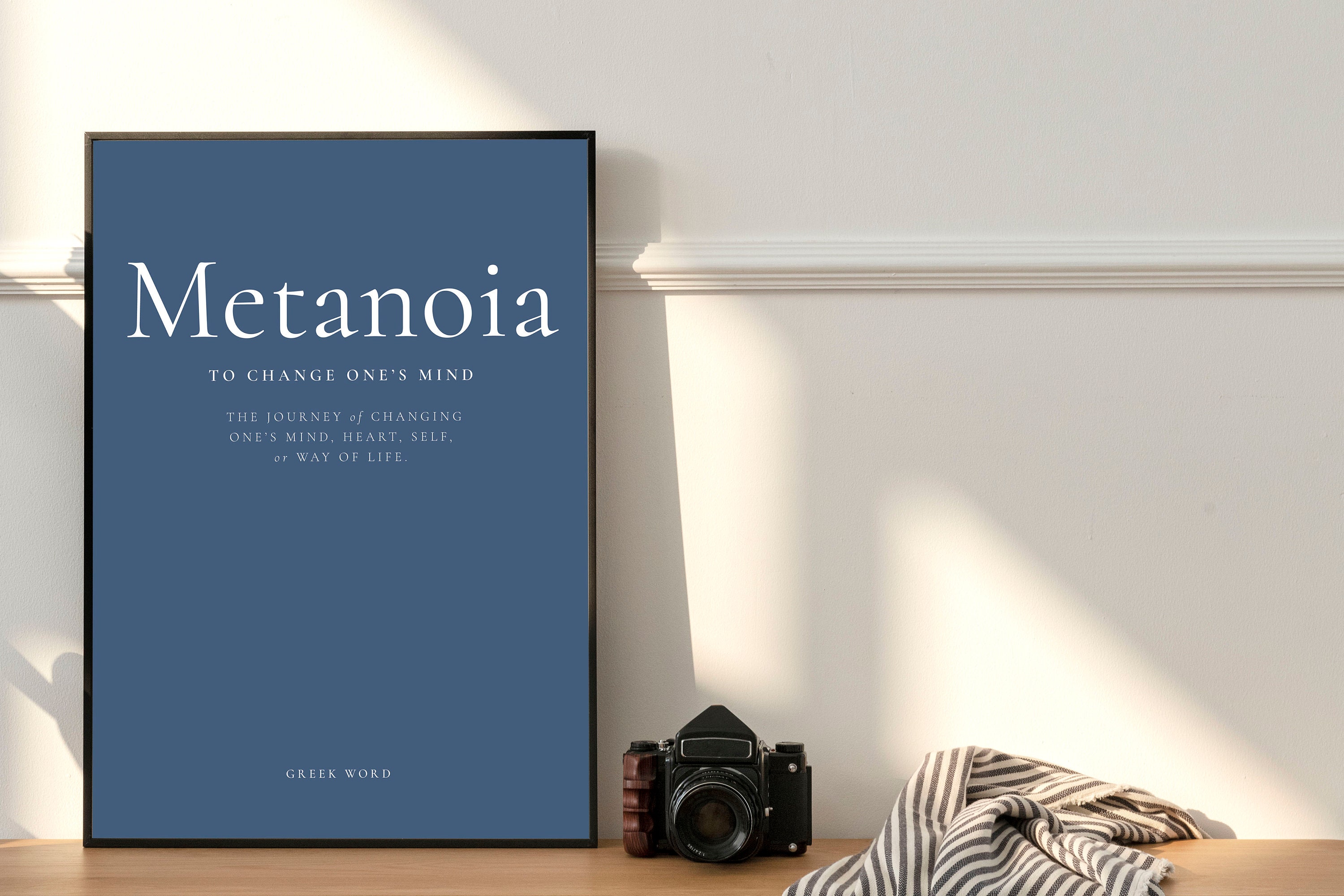 Metanoia Definition Wall Print Poster Inspirational Print - Etsy