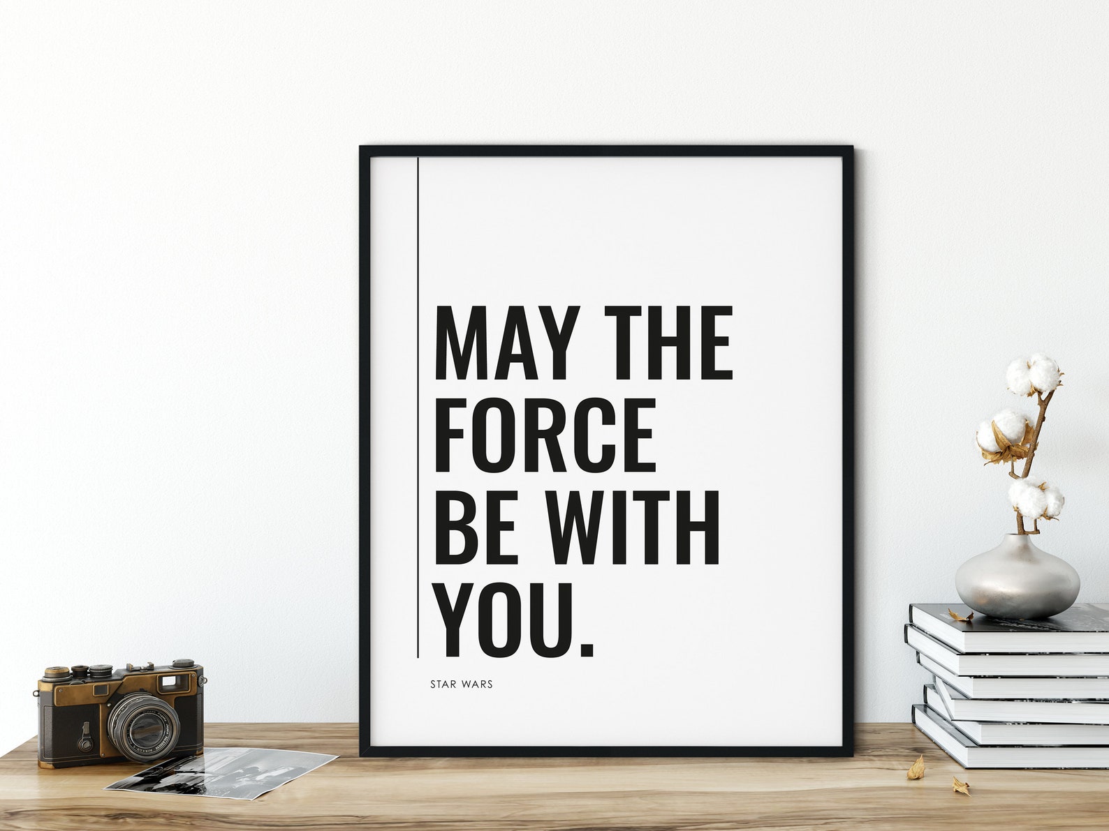 Star Wars May the Force Be With You Star Wars Quote Film - Etsy