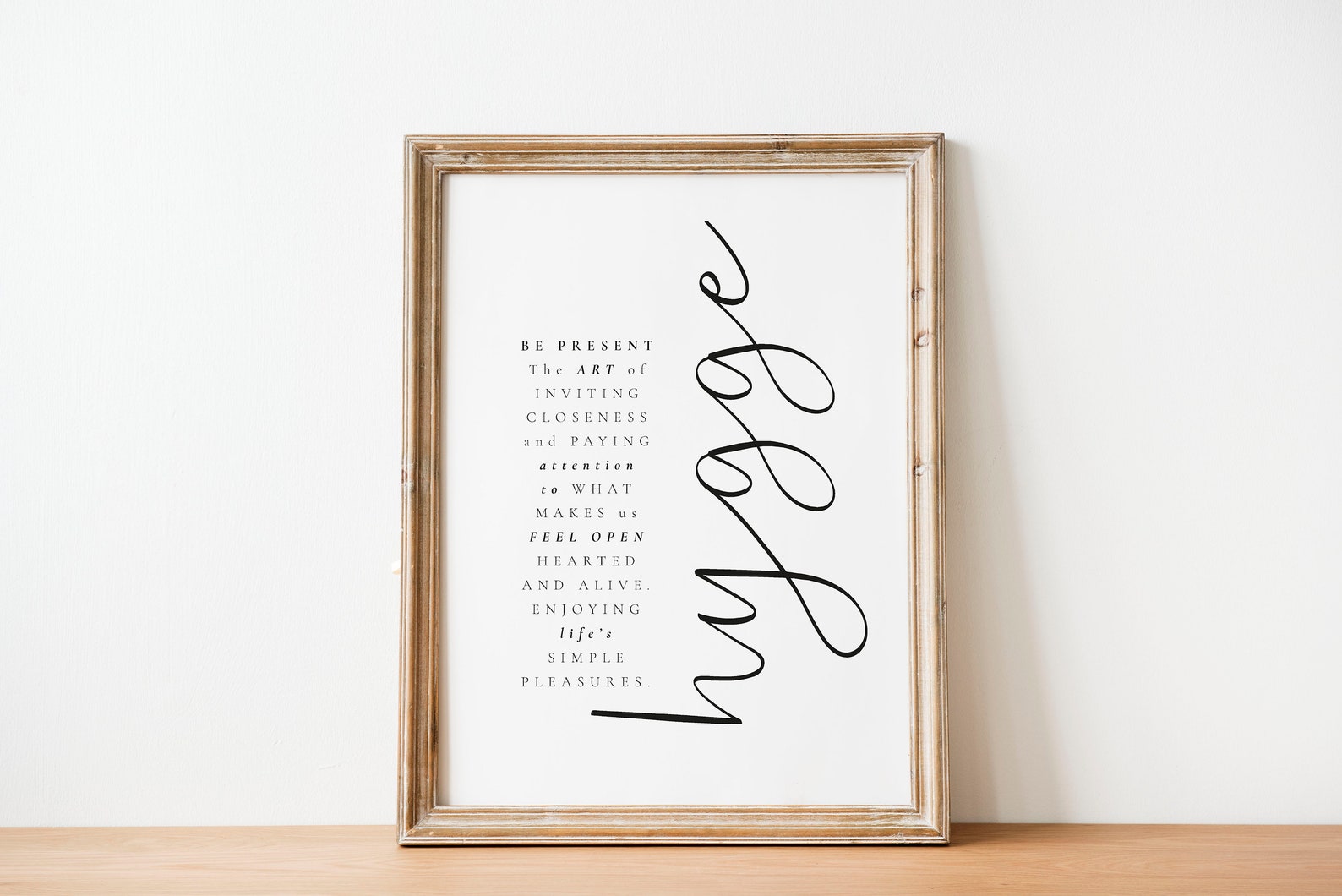 Hygge Print Home Definition Print Scandi Wall Art Print | Etsy