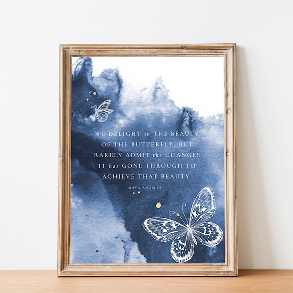 Maya Angelou Quote Wall Art - Etsy