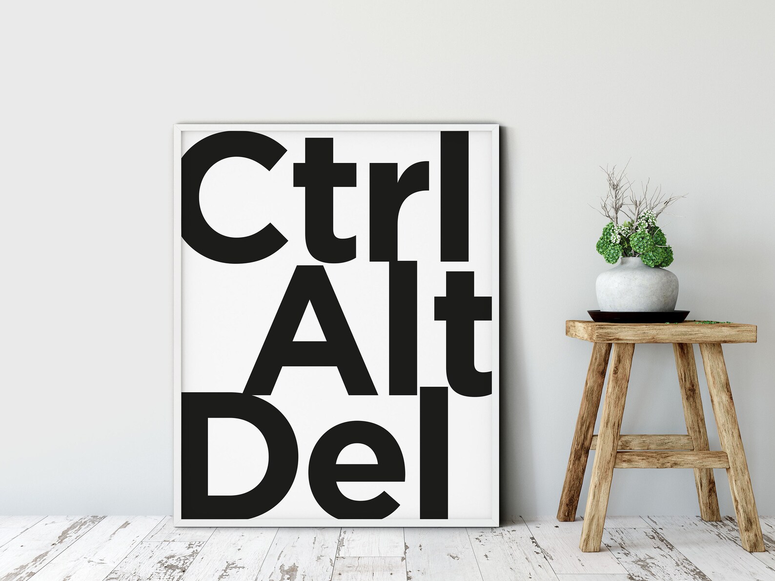 Ctrl, Alt Del, Keyboard Keys Poster, Nerd Geek, Computers Print ...