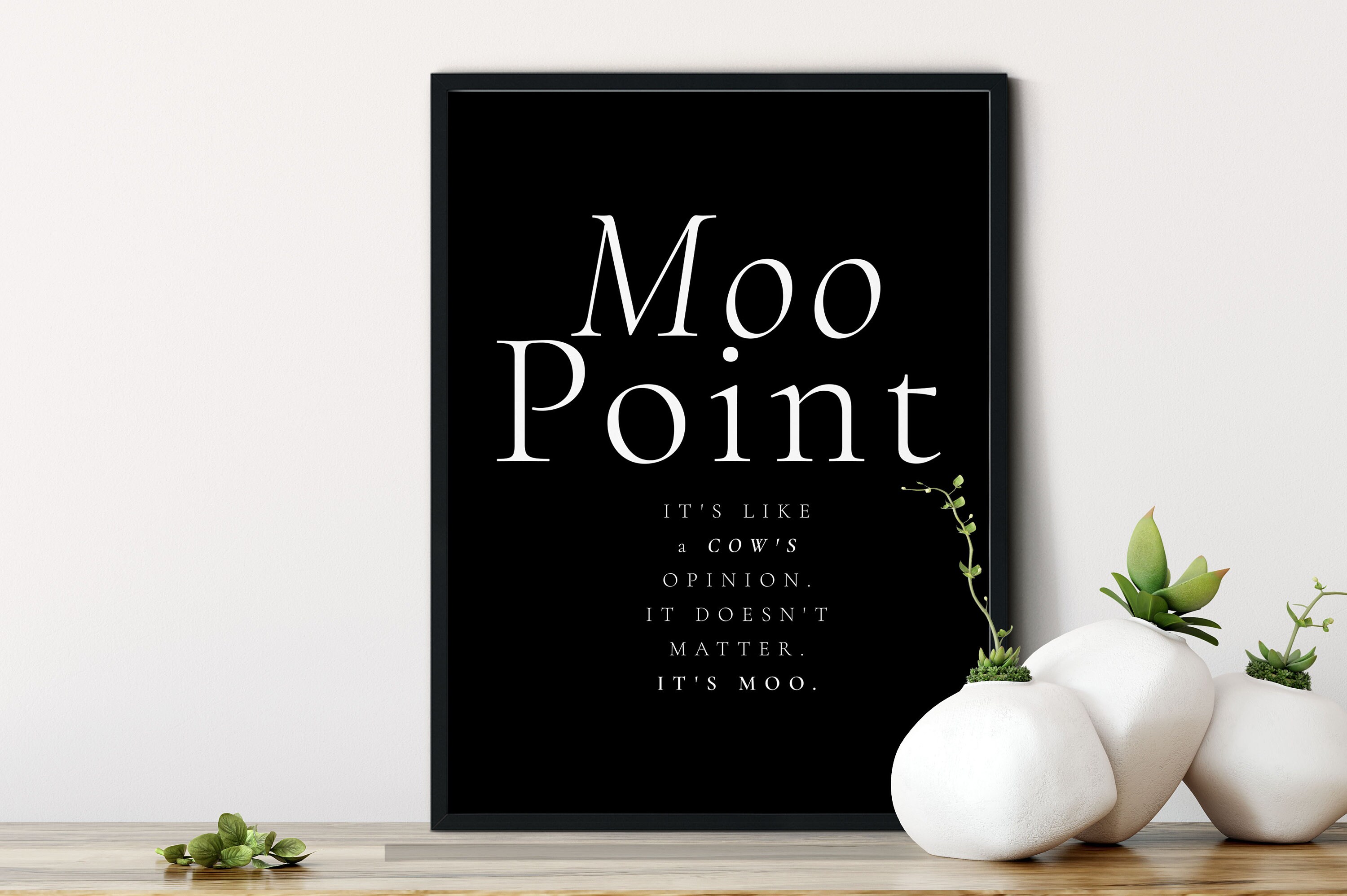 Moo Point FRIENDS Definition Print Friends TV Show Poster - Etsy