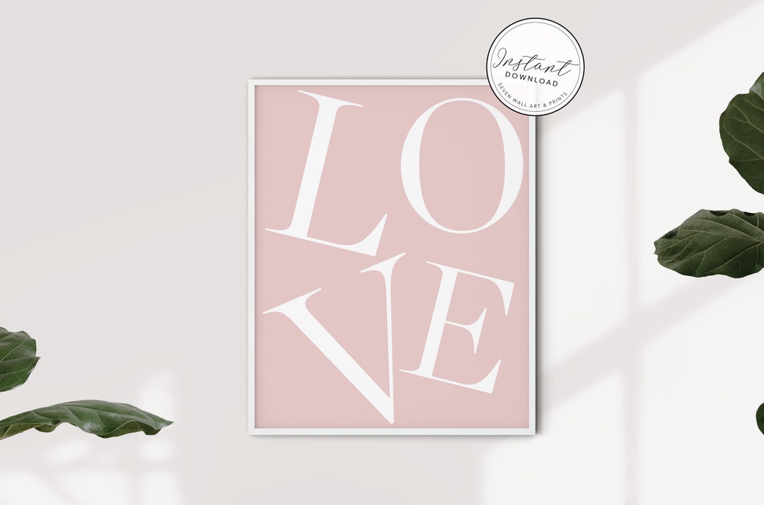 Love Print | Digital Download Love Print | Home Decor Poster | Love ...