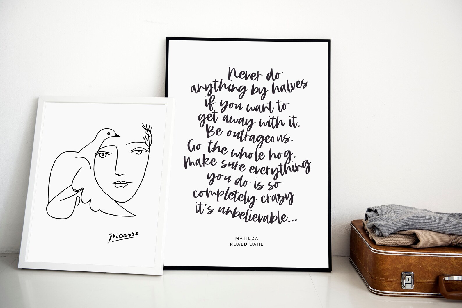Roald Dahl Quote, Matilda, Never Do Anything by Halves, Matilda Poster ...