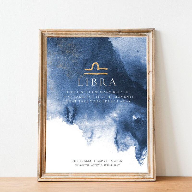 Libra Print - Etsy