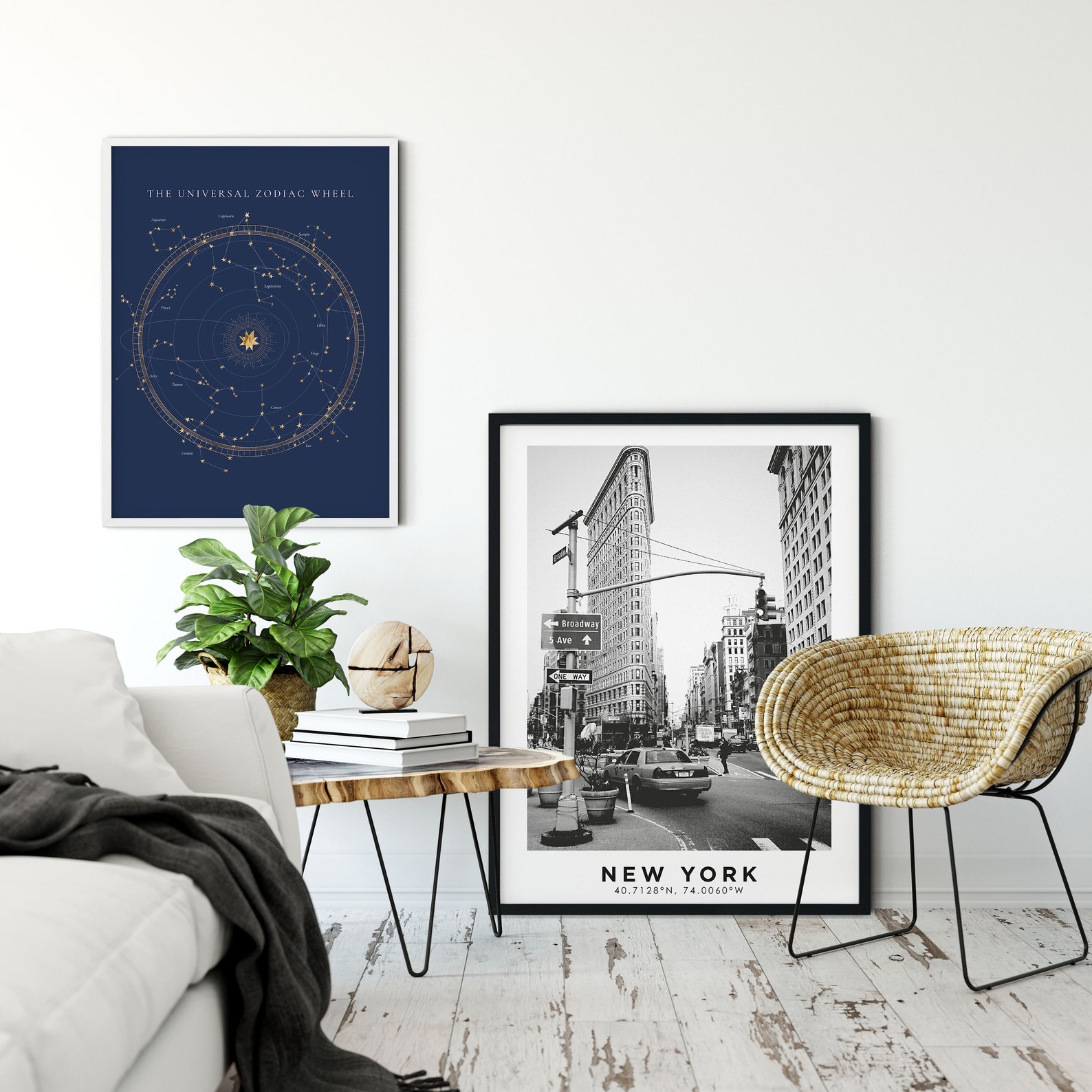 Astrological Chart Poster, Astrology Map, Astral Chart Print, Zodiac ...