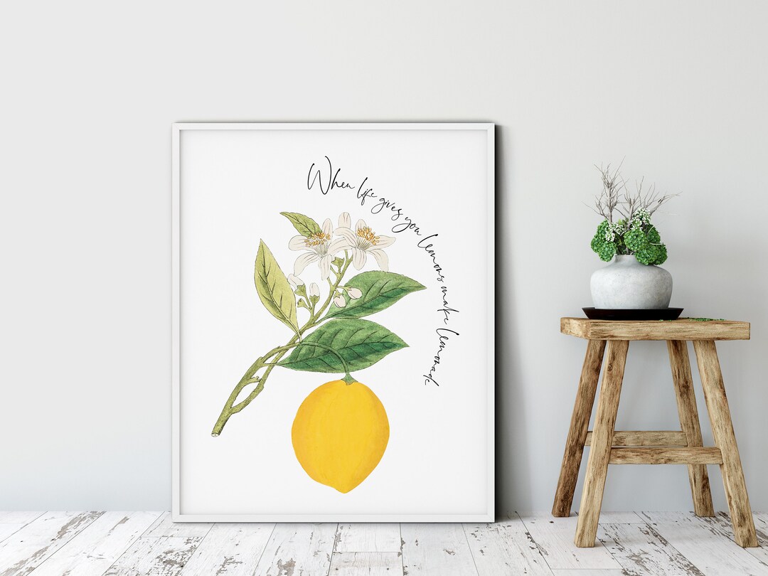 When Life Gives You Lemons Make Lemonade, Kitchen & Dining Wall Decor ...