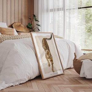 Leopard Print, Boho Cheetah Print, Boho Home Decor, Trendy Minimalist ...