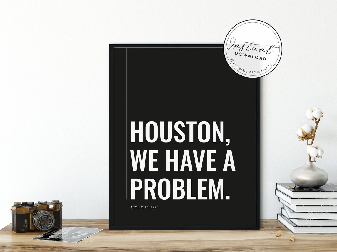 Houston We Have A Problem | Apollo 13 | Movie Quote | BOTH COLORS ...