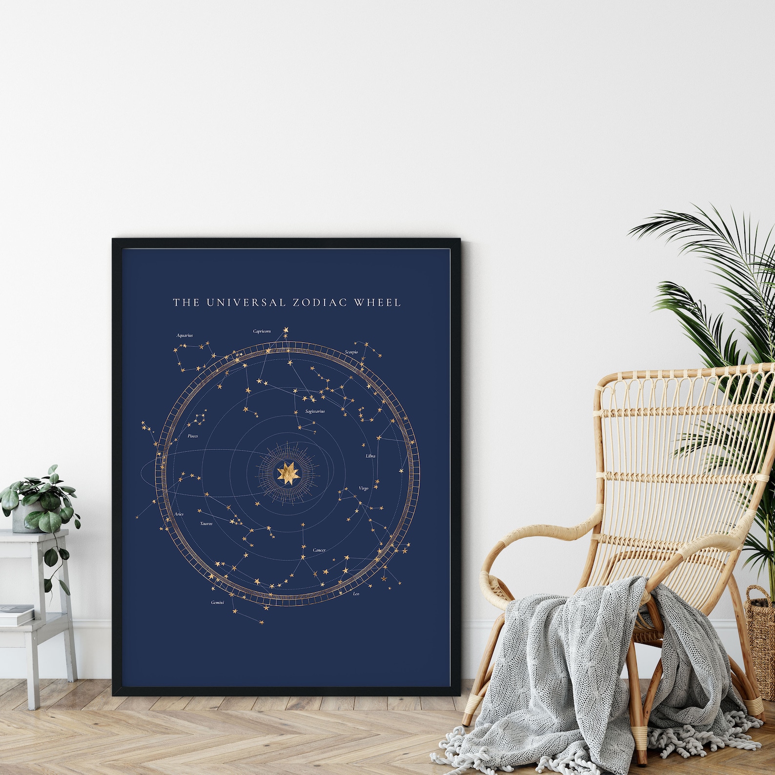 Astrological Chart Poster Astrology Map Astral Chart Print | Etsy