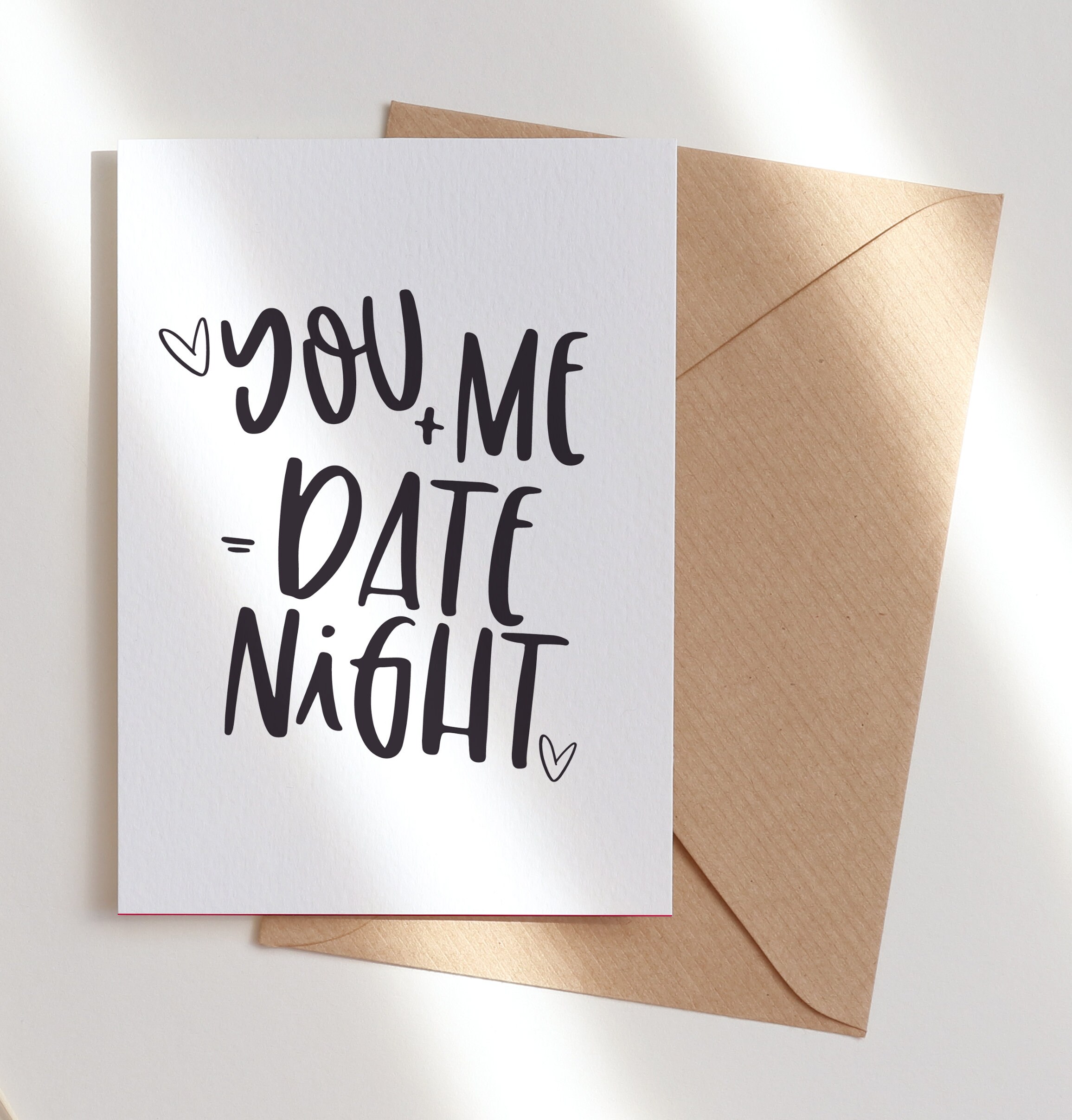 You Me and Date Night Anniversary Card Valentines Card - Etsy UK