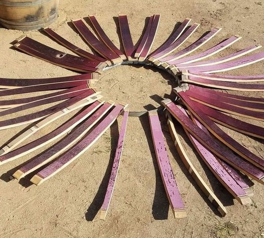 12 Wine Barrel Staves, Napa Valley Wine Barrels - Etsy