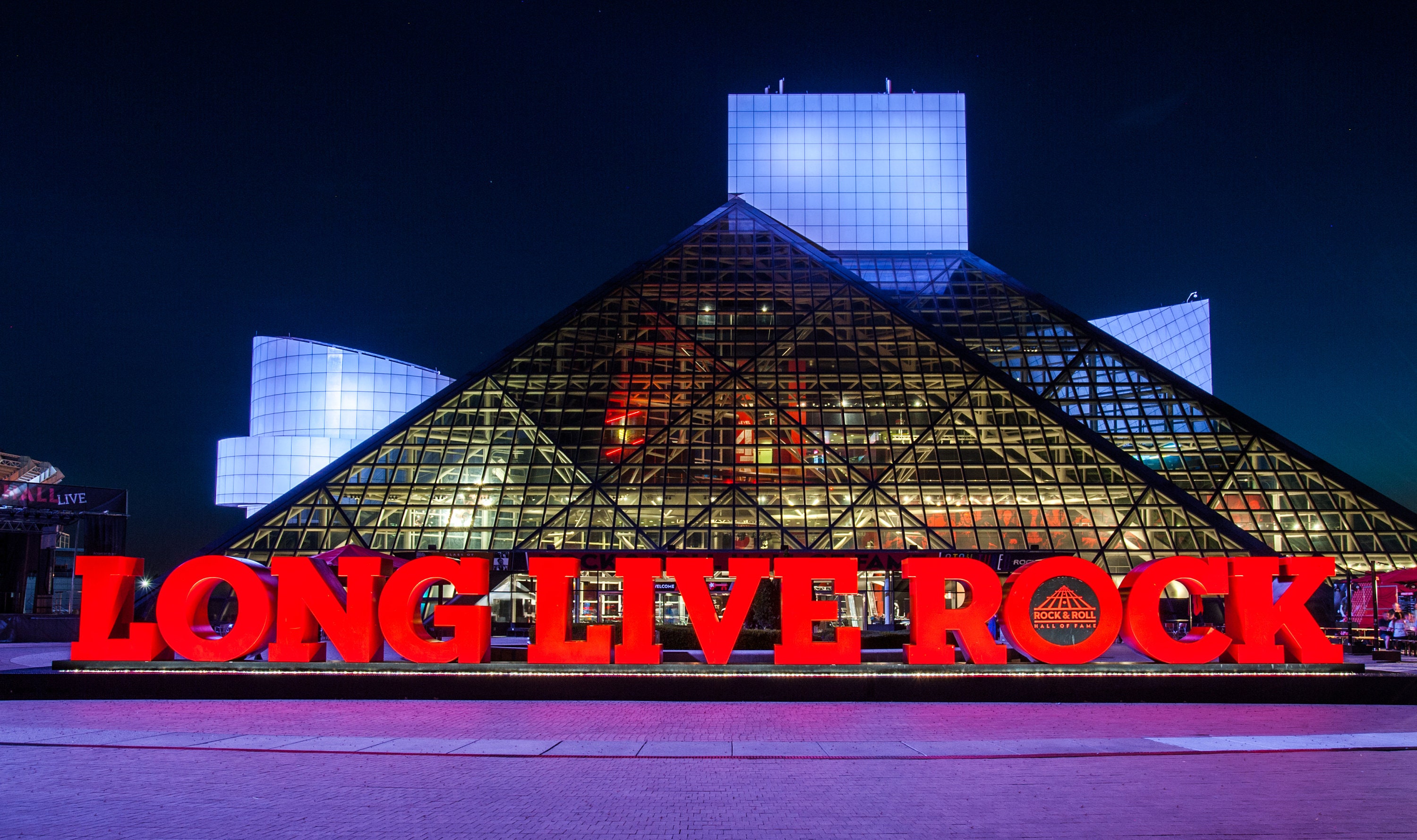 Cleveland Rock N Roll Hall of Fame Long Live Rock Photograph Wall Art ...