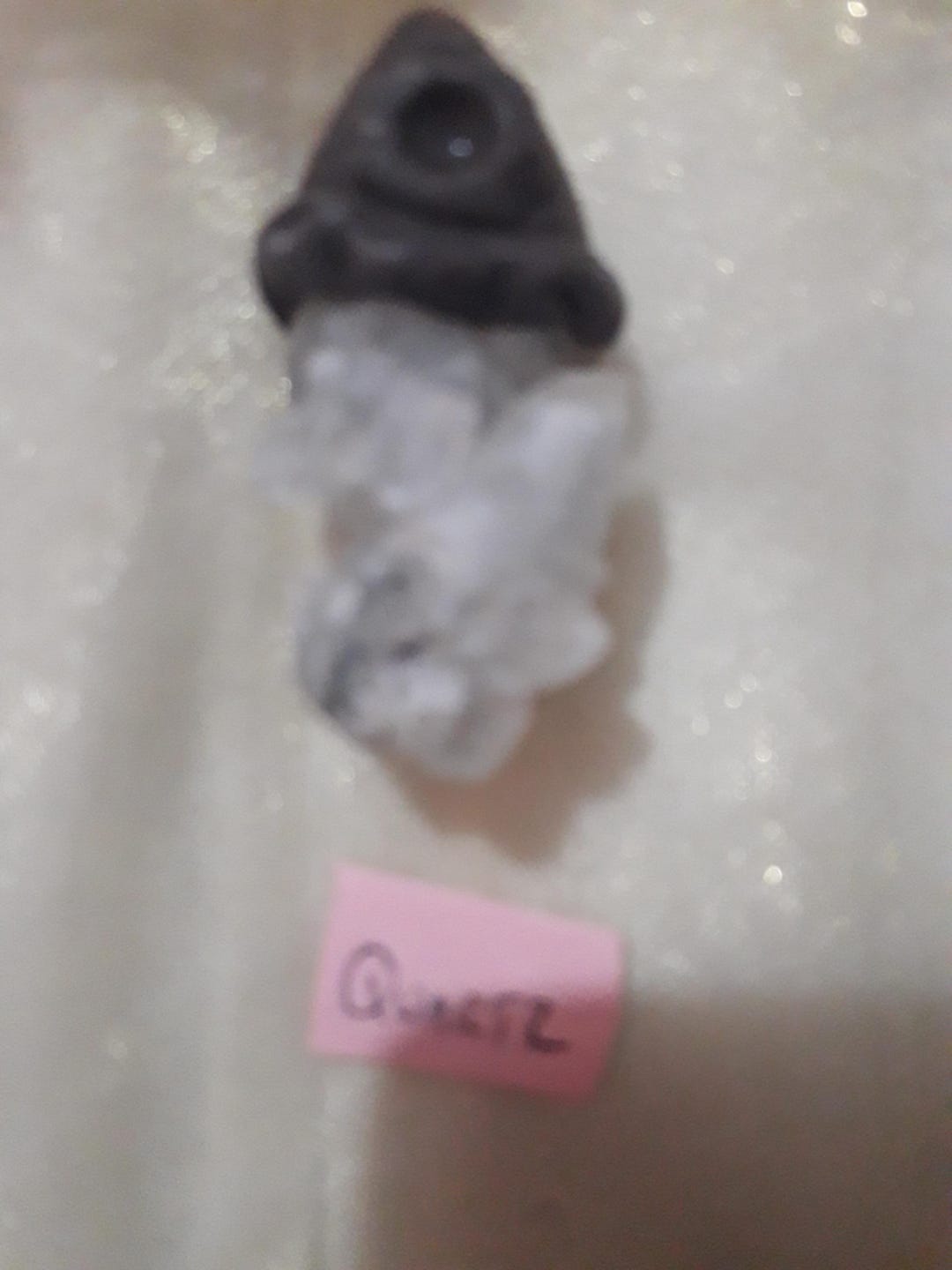 Authentic/rare Raw Indian QUARTZ Crystal Pendant (NEW/ Perfect ...