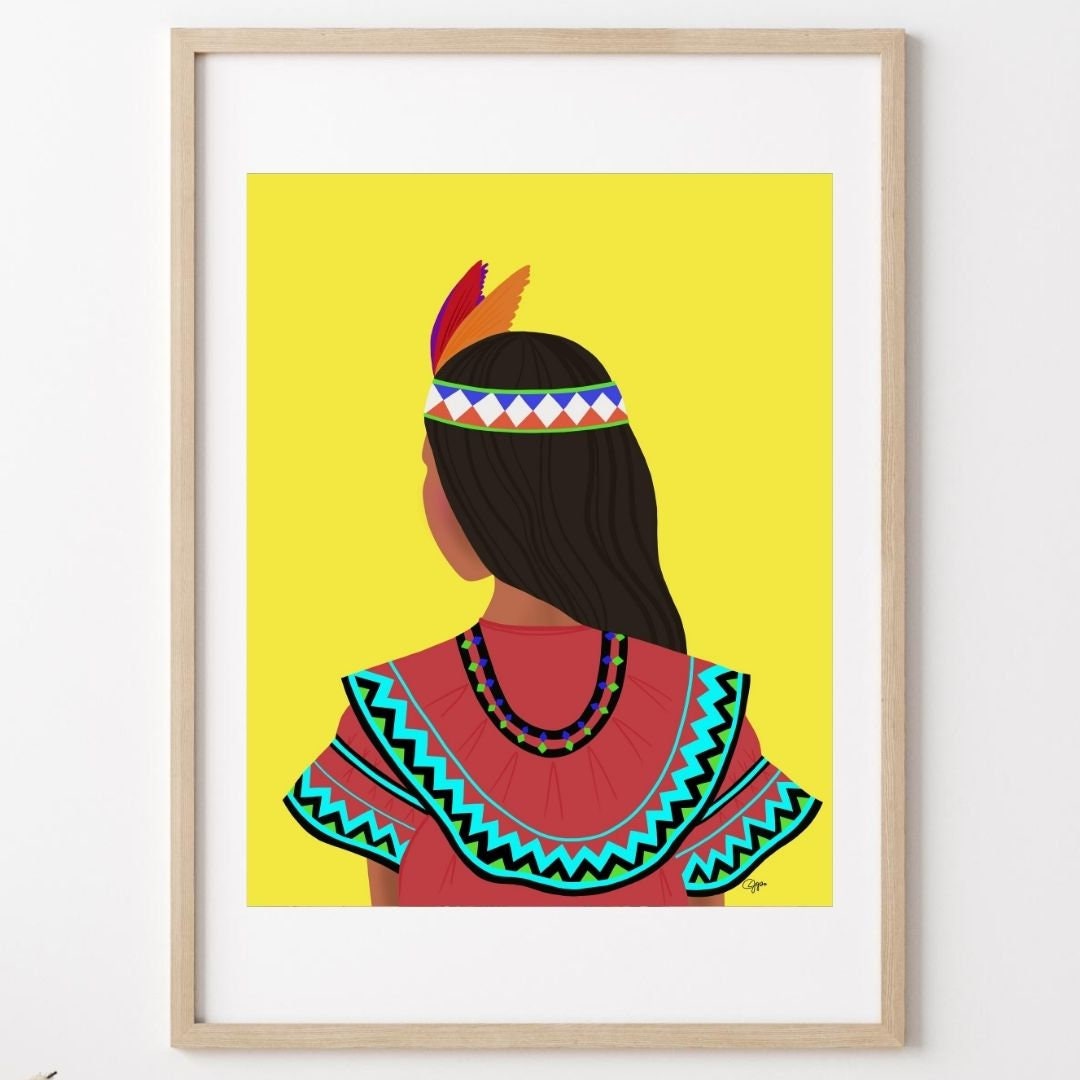11"x14" "ngäbe- Buglé Woman" Ethnic and Folkloric Dresses of Panama ...