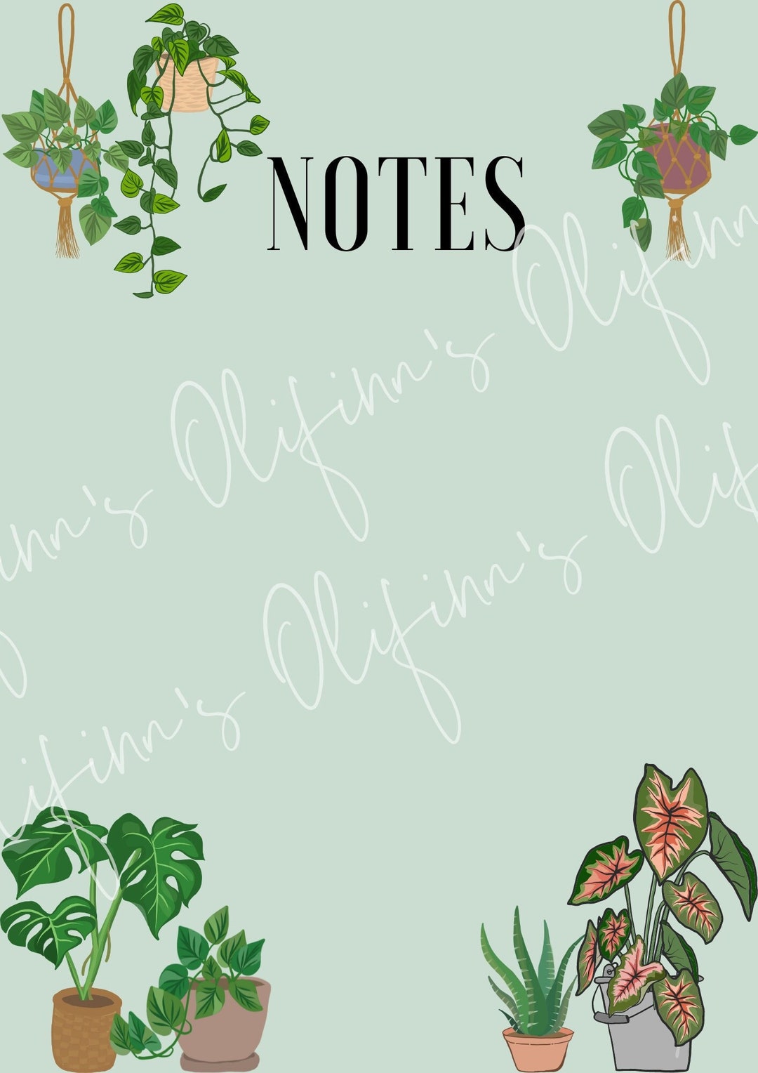 Plant Lady PDF | Downloadable Plant Lady Notes | Instant Download Notes ...