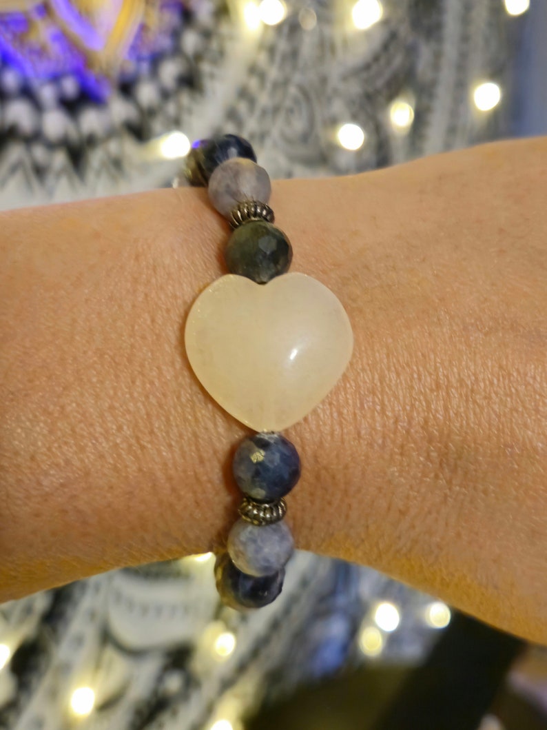 Lolite With Milky Quartz Connect With Your Third Eye - Etsy