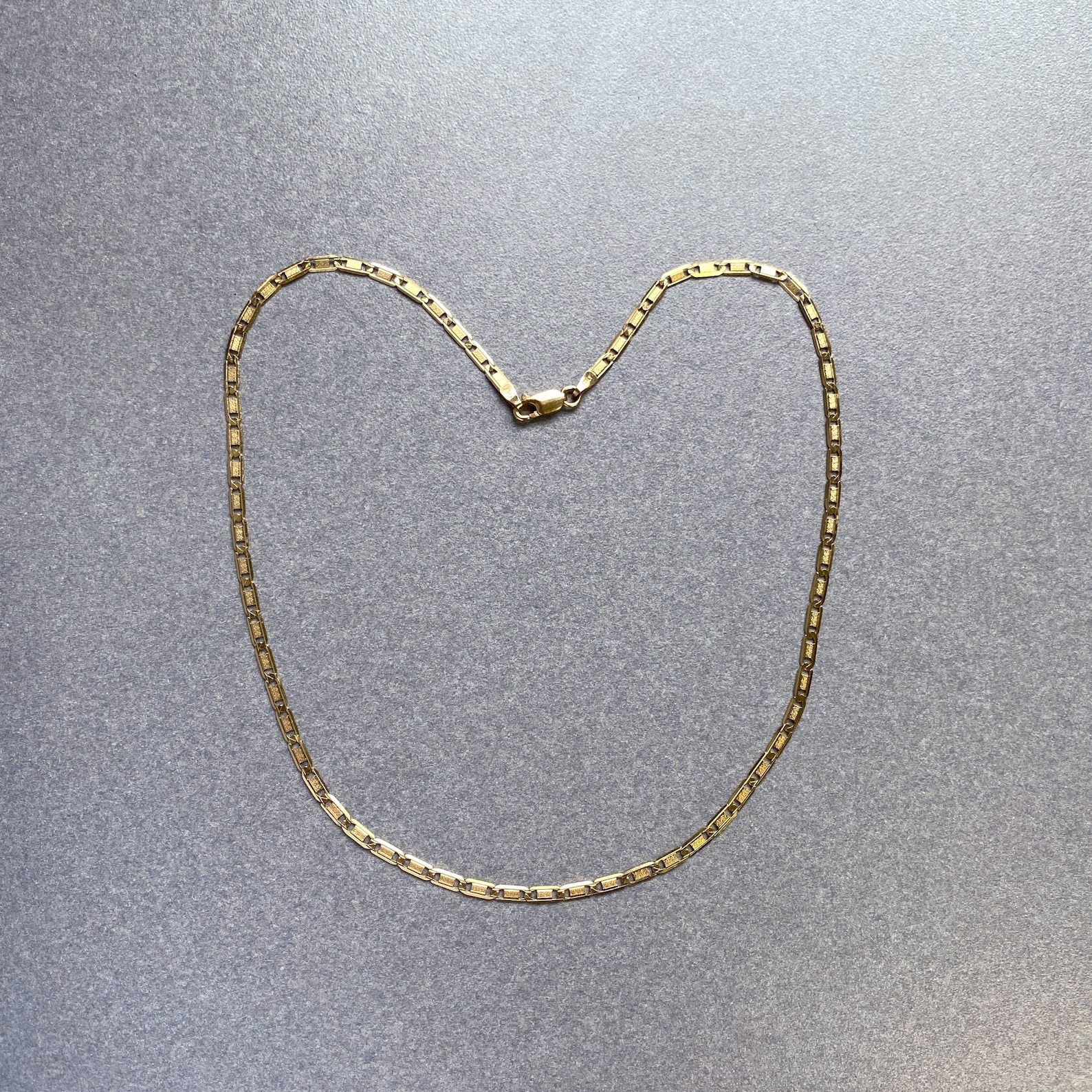 Unique 18k Yellow Gold Valentino Link 18 Chain - Etsy