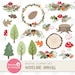 Woodland Animals Forest Papers and Cliparts Pack Set, Woodland Animals ...