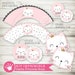 Cute Kitten Cat Birthday Decorations, Cute Digital Birthday Printable ...