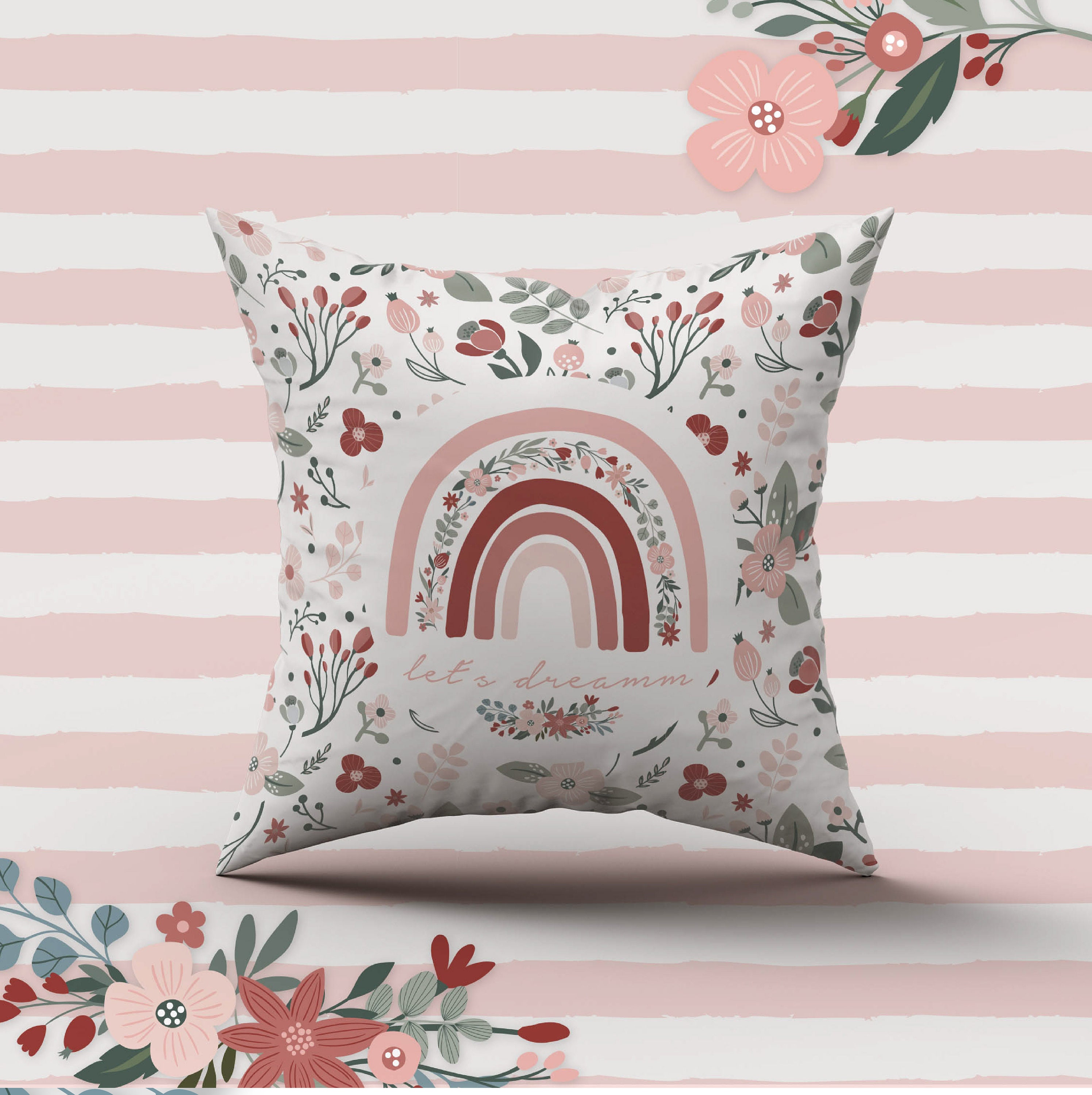 Boho Rainbow Floral Clipart Set Boho Rainbow Natural Colors - Etsy