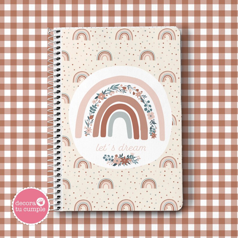 Boho Rainbow Floral Digital Papers and Cliparts Boho Rainbow - Etsy