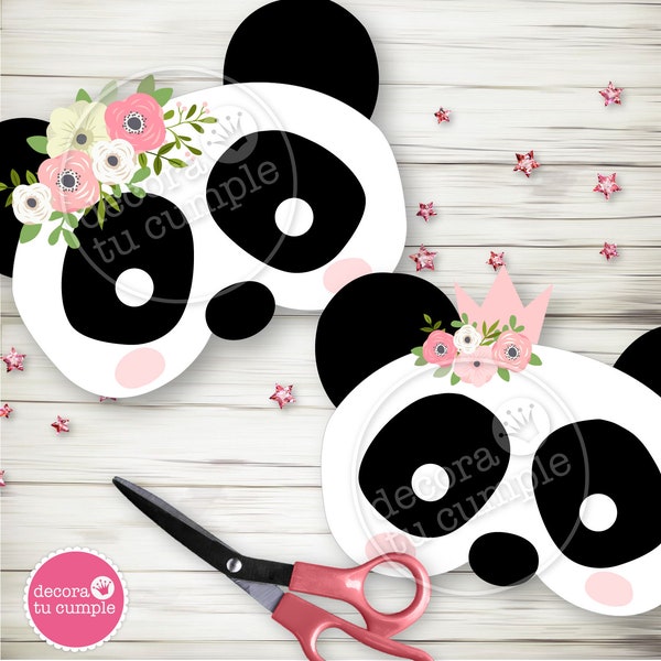 Panda Mask - Etsy