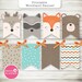 Woodland Animals Printable Birthday Banner Bunting, A to Z Letters and ...