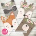 Woodland Animals Printable Birthday Banner Bunting, A to Z Letters and ...