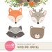 Woodland Animals Forest Papers and Cliparts Pack Set, Woodland Animals ...