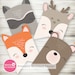 Woodland Animals Printable Birthday Banner Bunting, A to Z Letters and ...