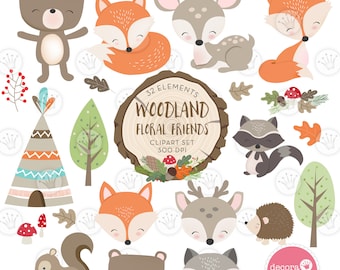 Woodland Friends | Etsy